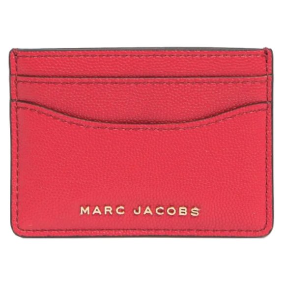 Marc Jacobs | Accessories | Marc Jacobs Pebbled Leather Case Fire Red ...